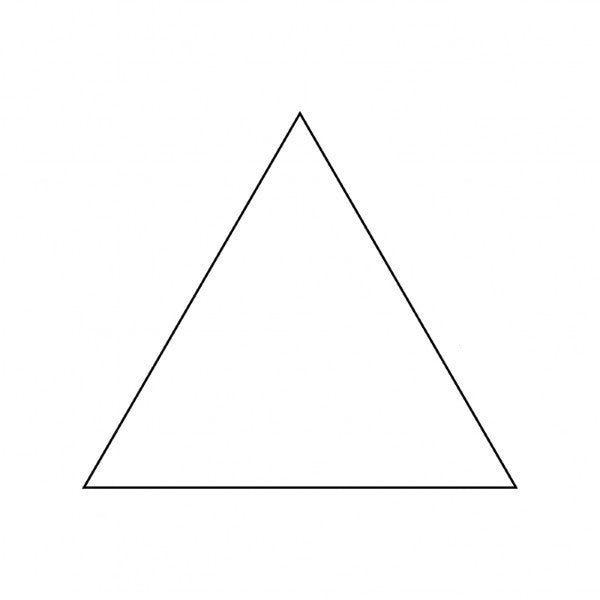 Papskabelon - Ligesidet trekant – Blossom Quilt