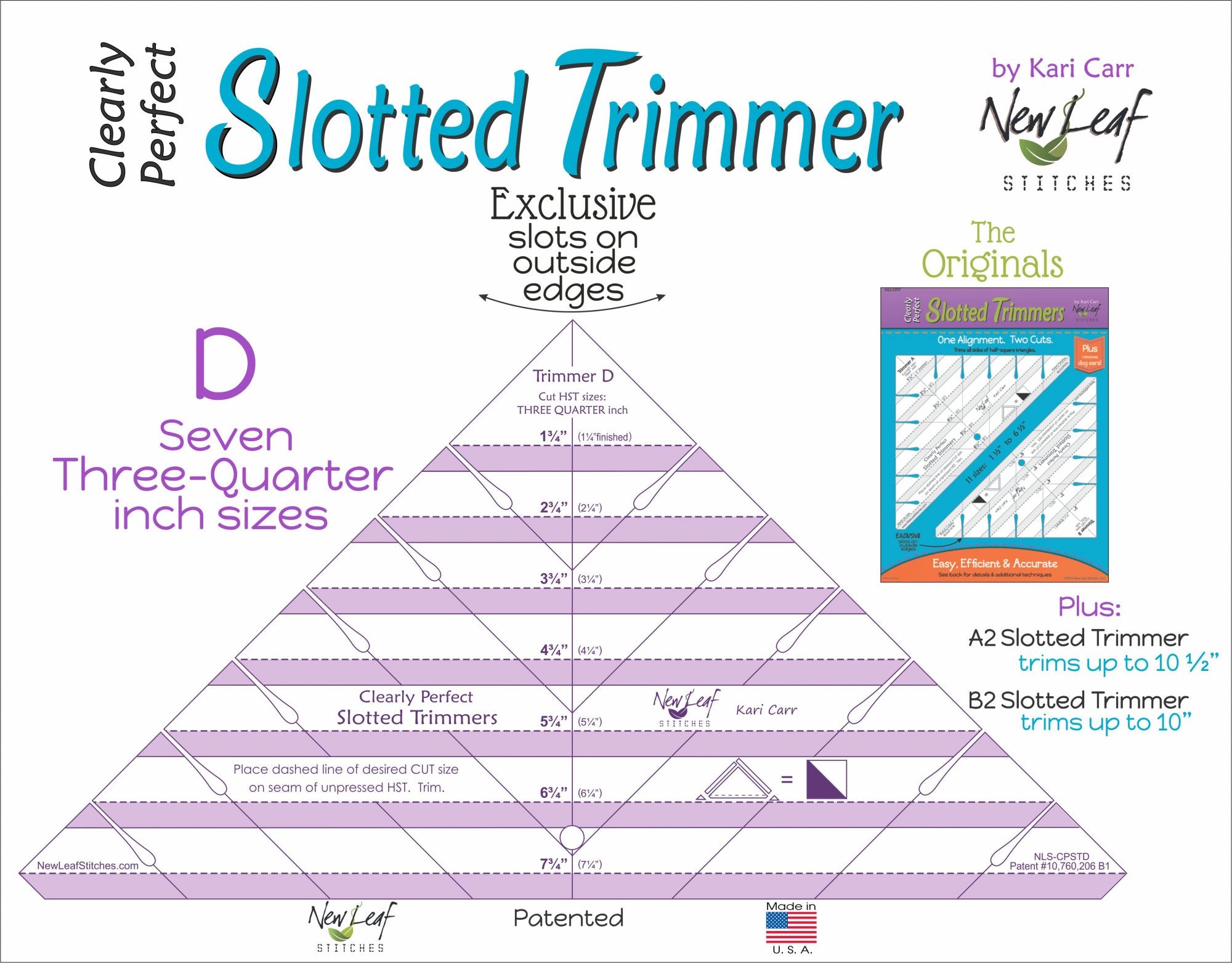 Clearly Perfect Slotted Trimmer D – Blossom Quilt